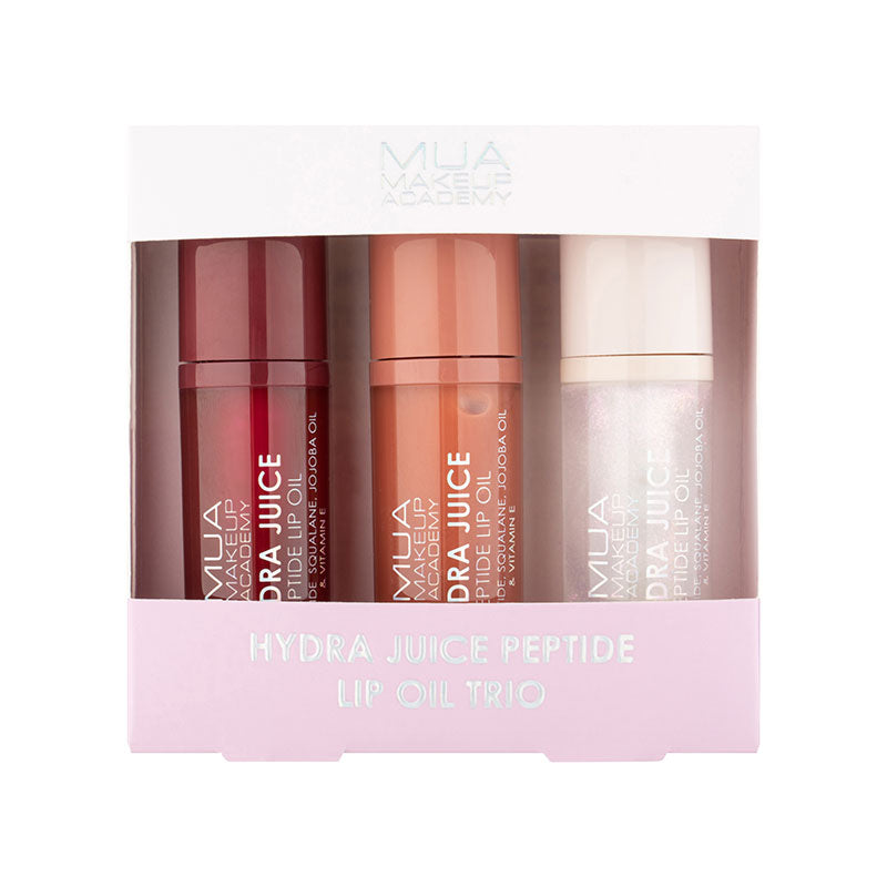 MUA HYDRA JUICE PEPTIDE LIP OIL TRIO - MUA MAKEUP ACADEMY